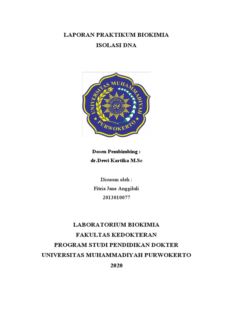 LAPORAN PRATIKUM BIOKIMIA 77.fitria Jane Anggiluli | PDF | Kesehatan Holistik | Sains & Matematika