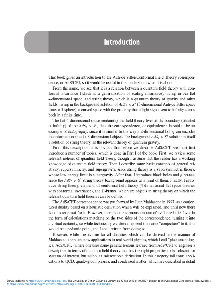 Introduction | PDF | String Theory | Theories Of Gravitation