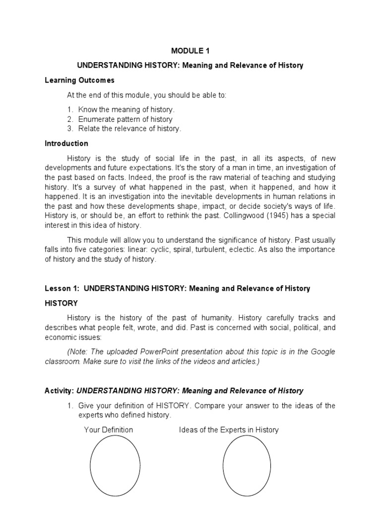 Understanding the Meaning and Relevance of History: An Introduction to ...