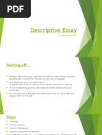 Descriptive Essay Isc | PDF | Essays | Senses