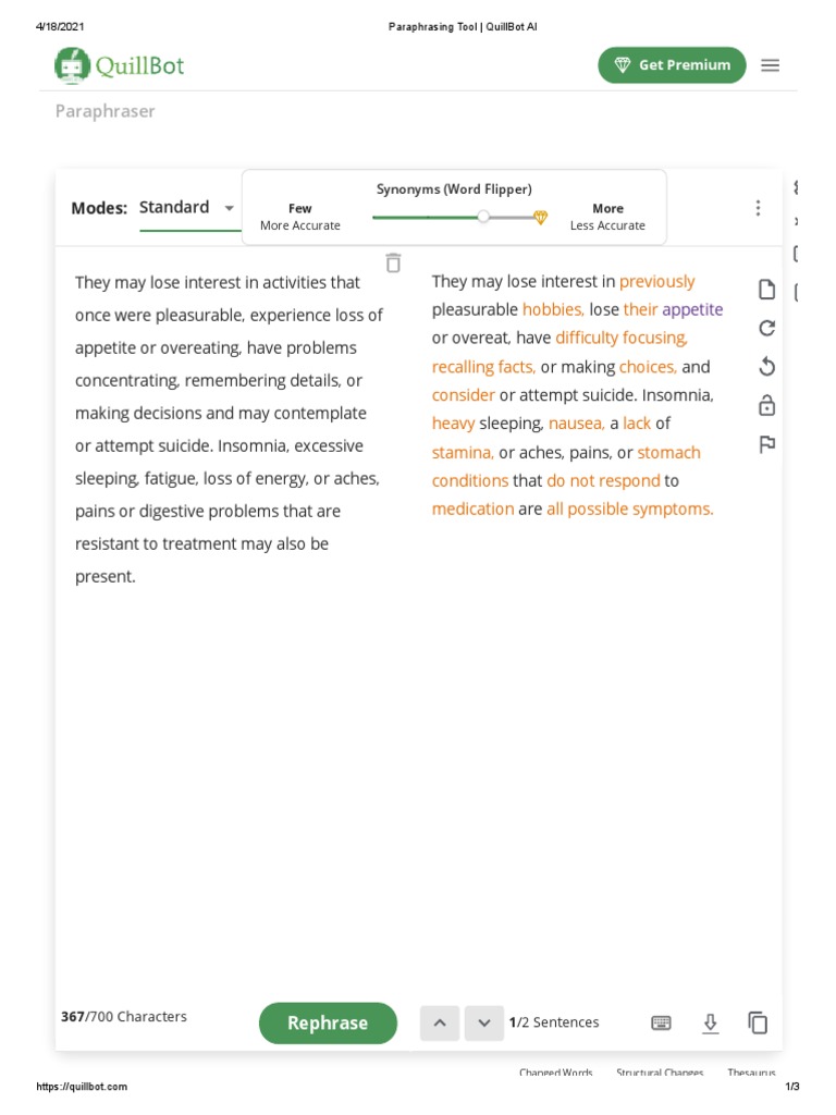 Paraphrasing Tool - QuillBot AI | PDF | Clinical Medicine | Diseases ...
