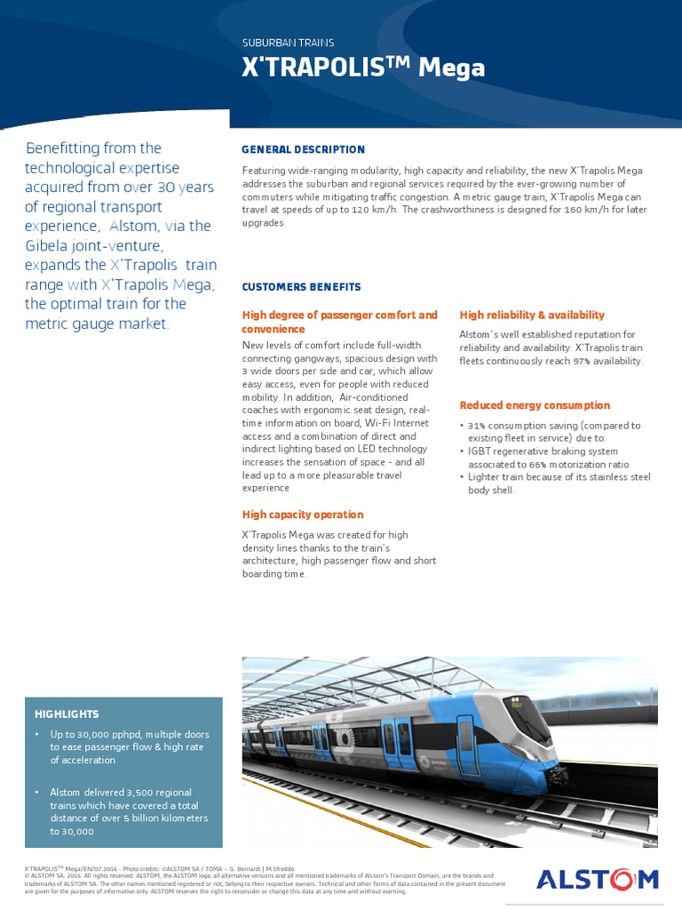 X Trapolis Mega - Product Sheet - EN | PDF | Land Transport | Transport