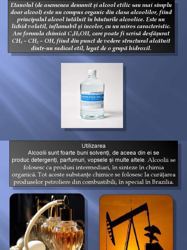 Etanolul Si Metanolul | PDF