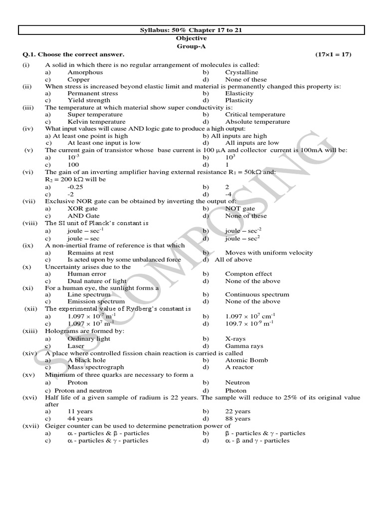 Physics (2nd Year) 2ND HALF BOOK | PDF | P–N Junction | Electron