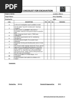 Slab, Coloumn Check List | PDF | Concrete | Building