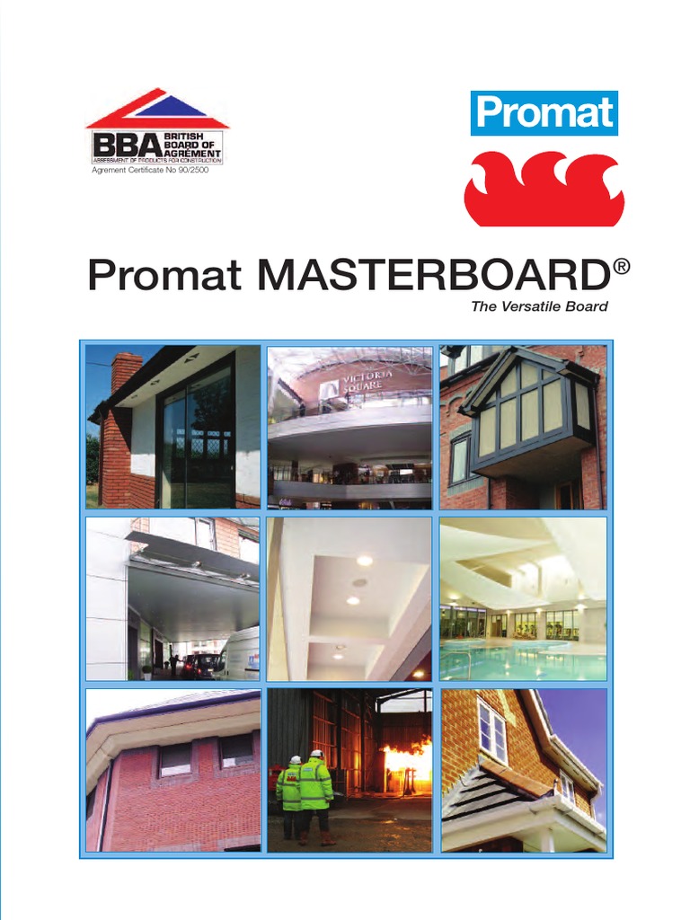 Promat Masterboard: The Versatile Board | PDF | Paint | Plaster