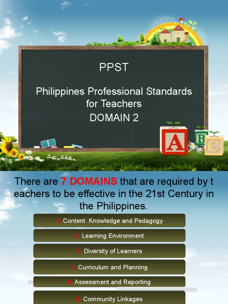 Philippines Professional Standards For Teachers Domain 2 | PDF ...