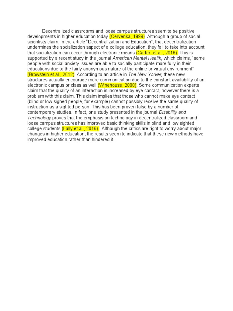 Example Paragraph With Citations | PDF