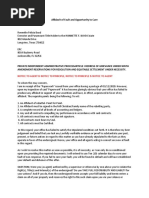 3.3-Notice of Fault | PDF | Notary Public | United States Postal Service