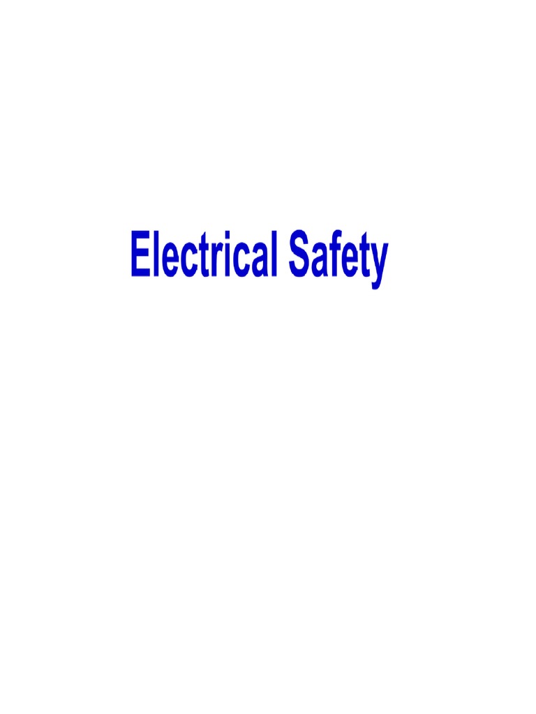 HSE Electrical Safety | PDF