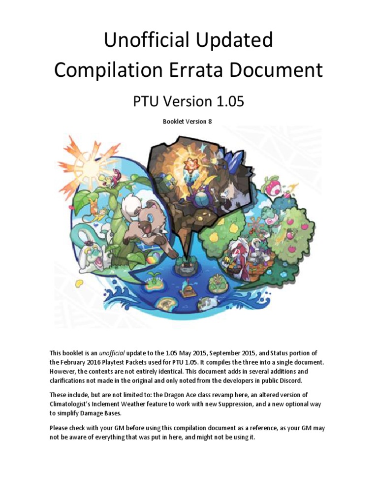 1.05 Misc Errata Document | PDF | Nature