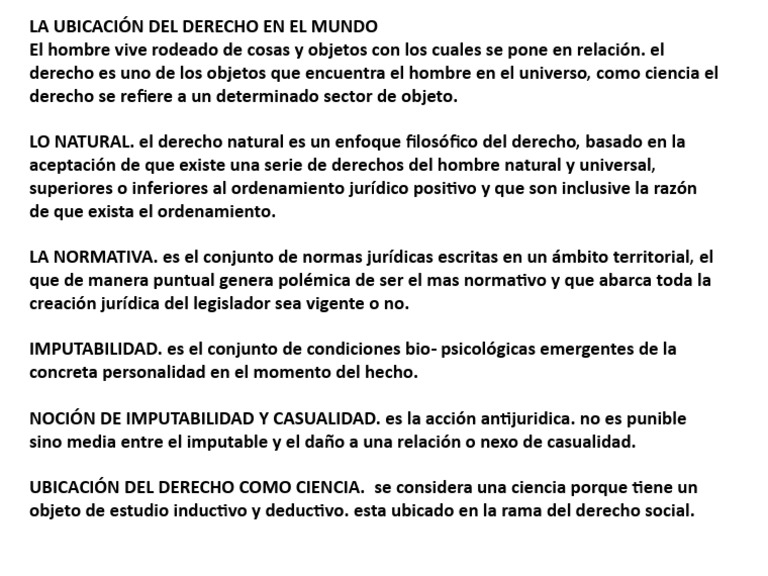 Ubicacion Del Derecho en El Mundo | PDF