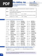Ing Rules Worksheet | PDF | Sentence (Linguistics) | Linguistic Morphology