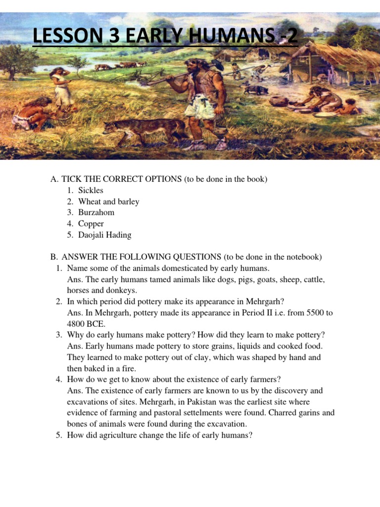 Early Humans Farming