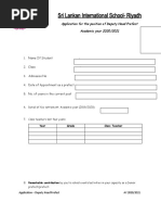 School Prefects Application Form | PDF | Leadership
