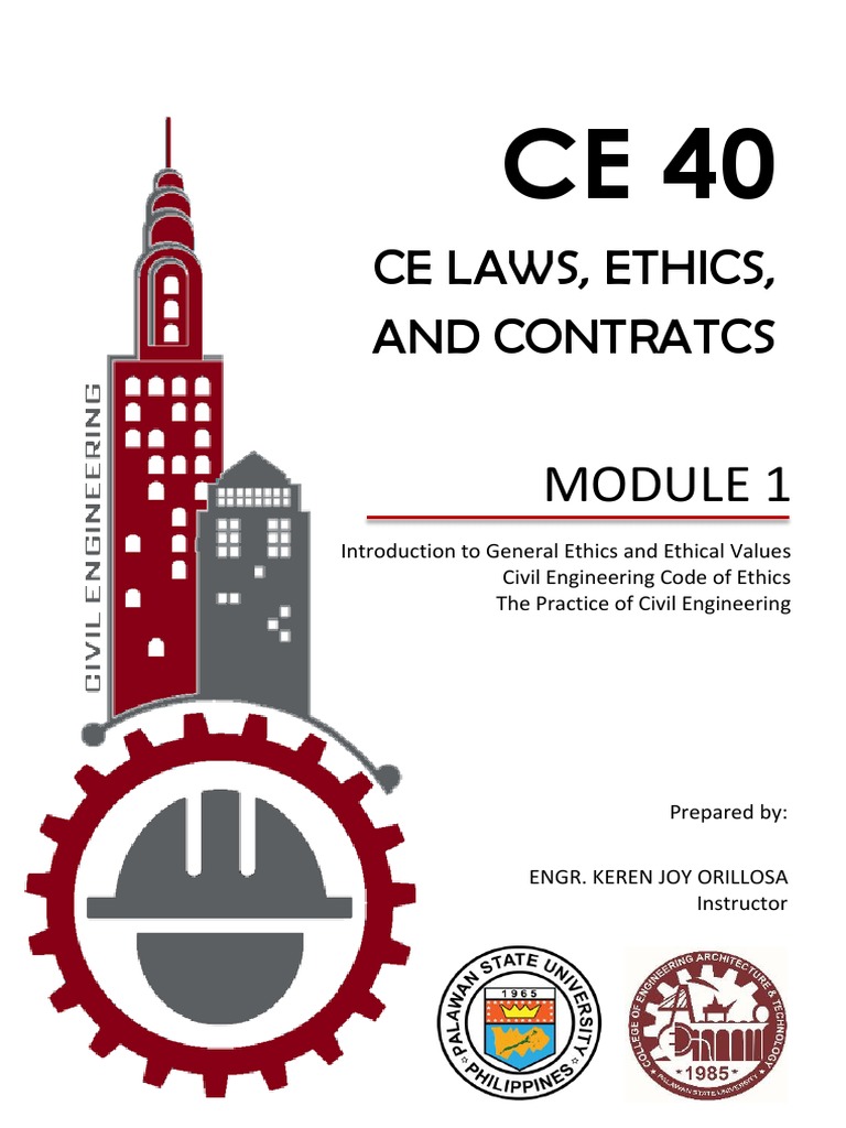 Ce 40 Module 1 | PDF | Morality | Conflict Of Interest