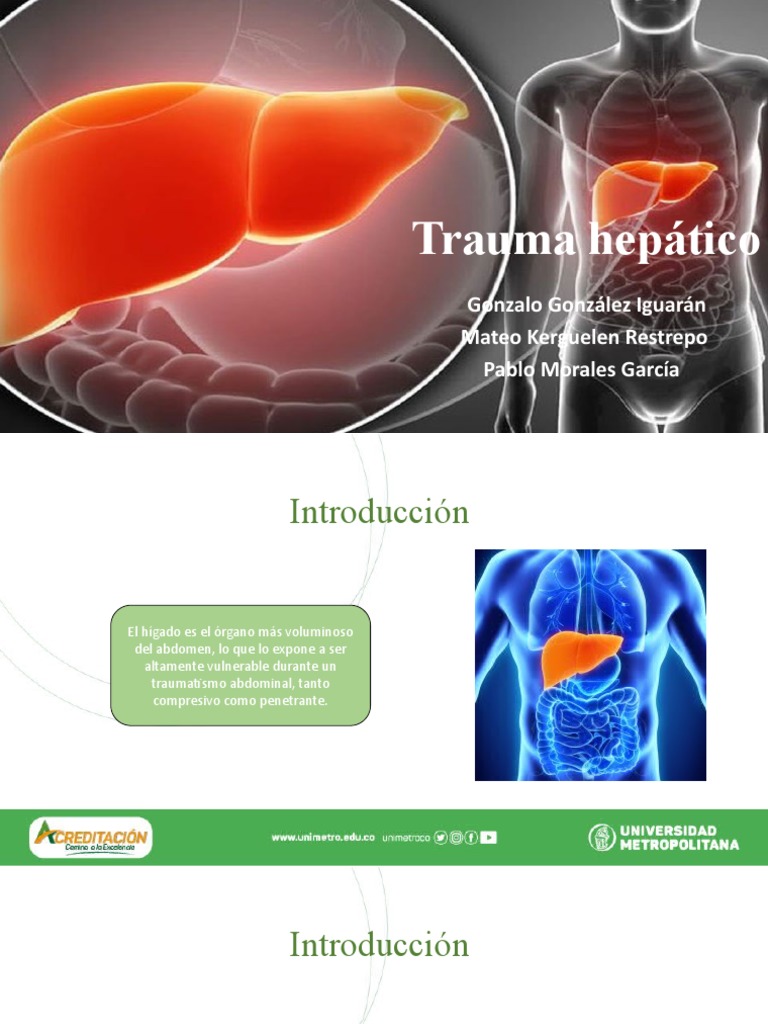 Trauma Hepático (1) (Autoguardado) | PDF | Especialidades Medicas ...