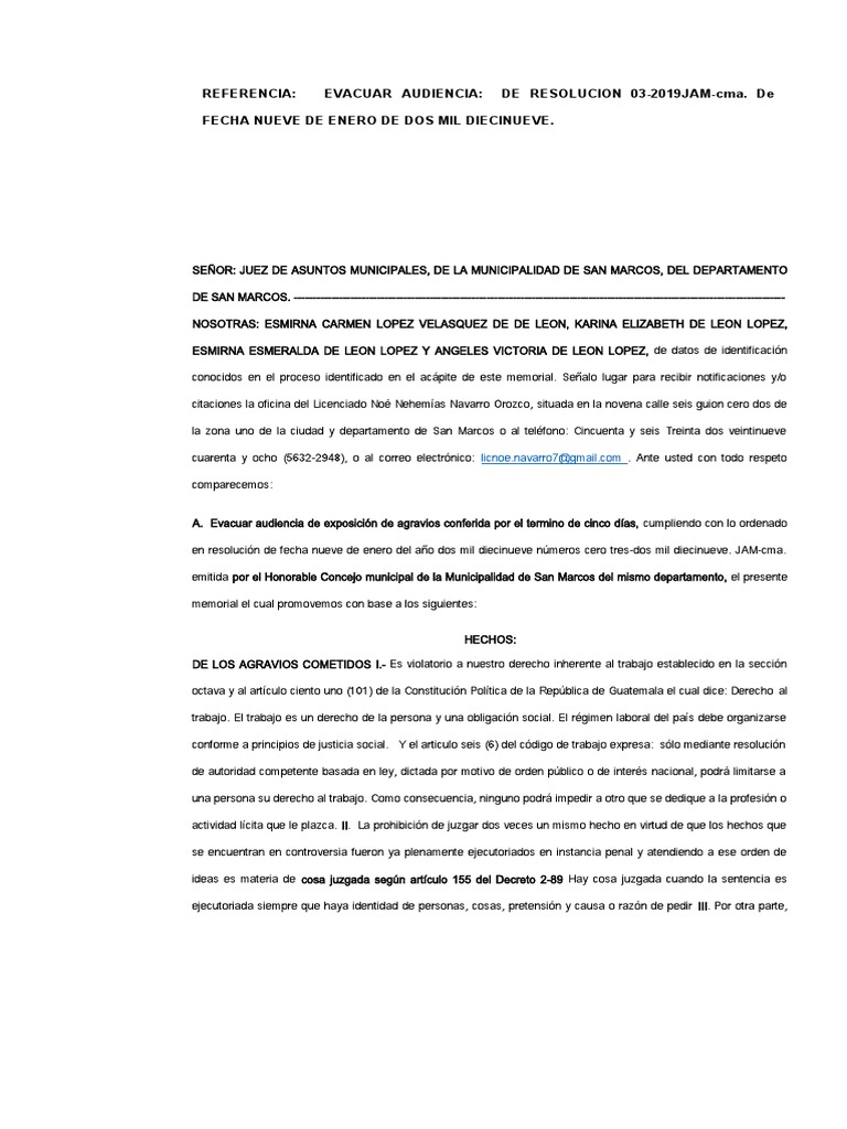 Exposicion de Agravios | PDF | Res Judicata | Nulo (ley)