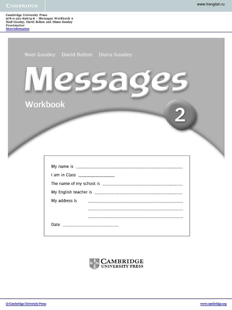 Messages 2 Workbook | PDF