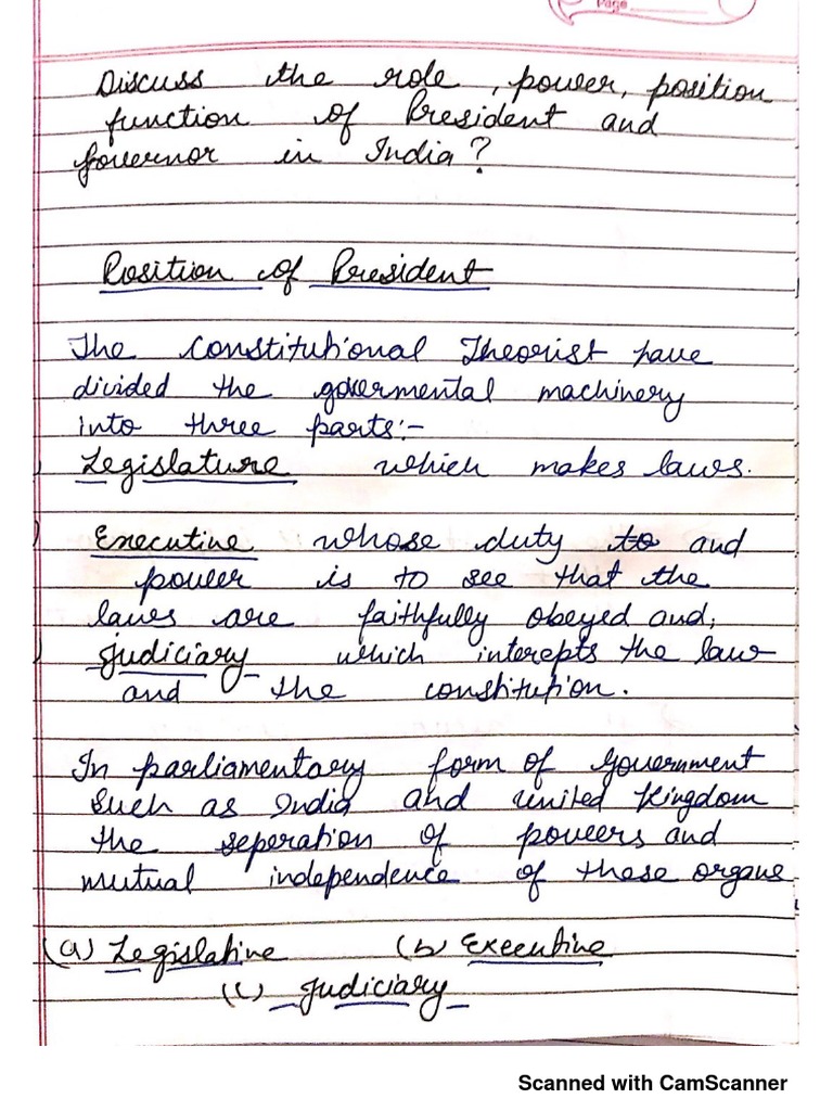 Position of President | PDF