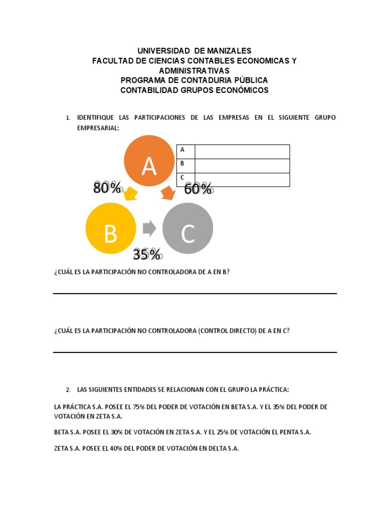 Taller Niif 10 | PDF | Compartir (Finanzas) | Economias