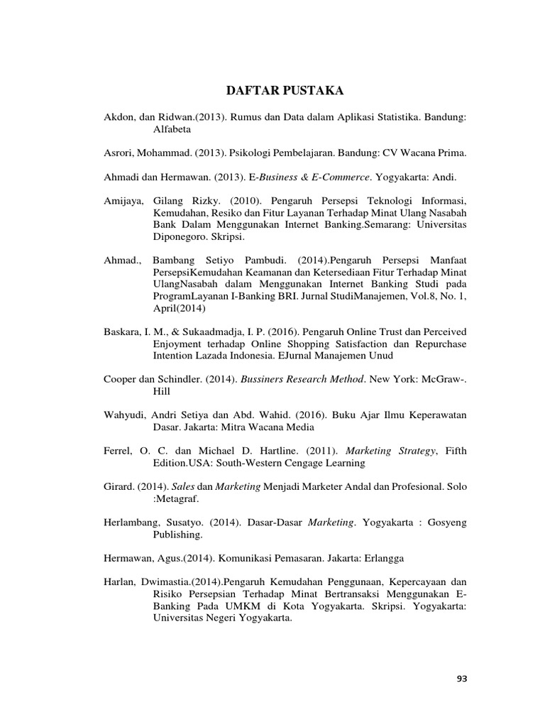 BAB Daftar Pustaka | PDF