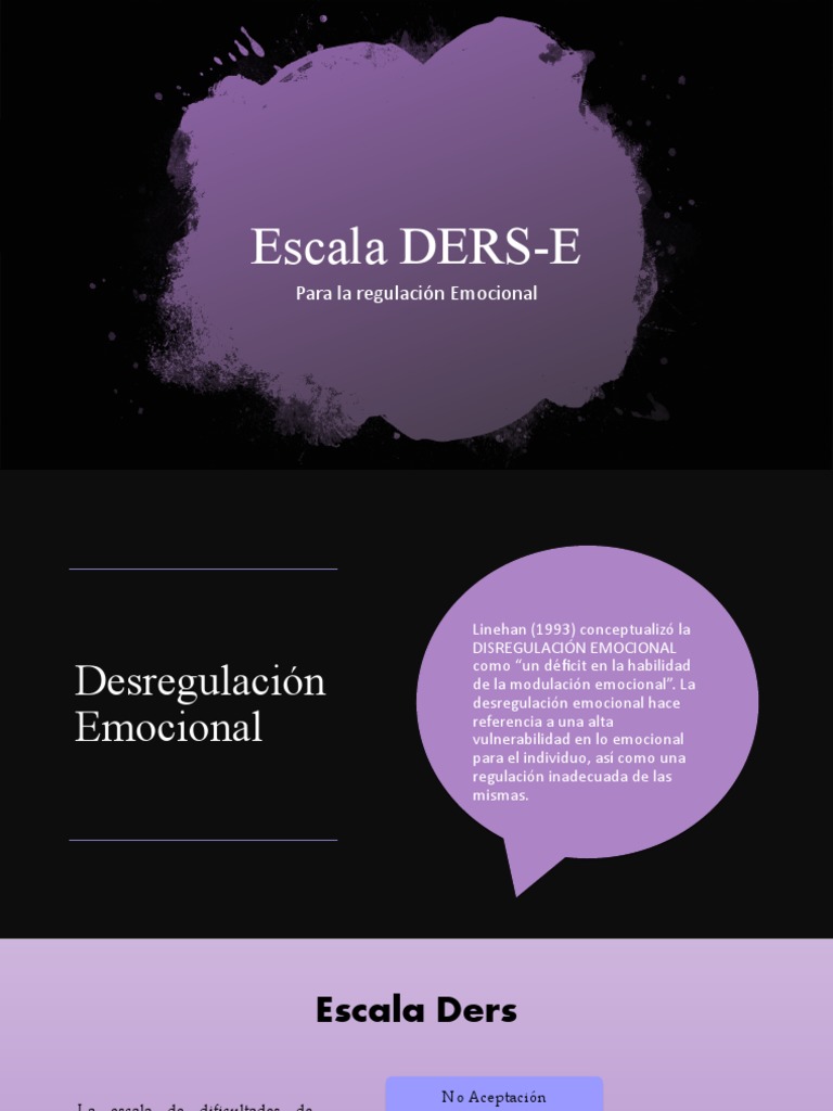 Escala DERS-E-Aplicación | PDF | Crecimiento personal y profesional ...