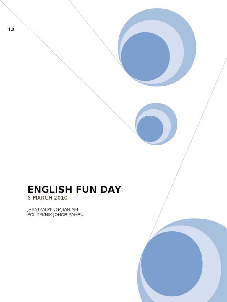 English Fun Day | Download Free PDF | English Language | Learning