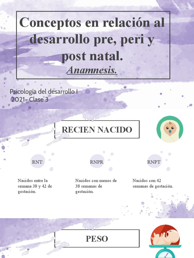 Clase 3-Desarrollo I (Anamnesis, Pre-Peri y Post Natal) | Descargar ...