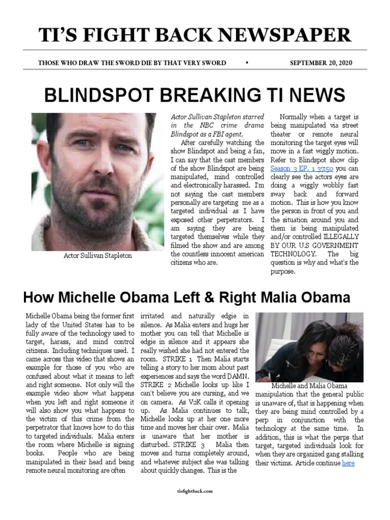 The First Targeted Individual Newspaper September 20, 2020 | PDF ...