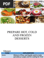 Prepare Desserts and Sweet Sauces | PDF | Desserts | Custard