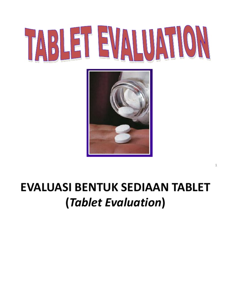 Evaluasi Tablet | PDF