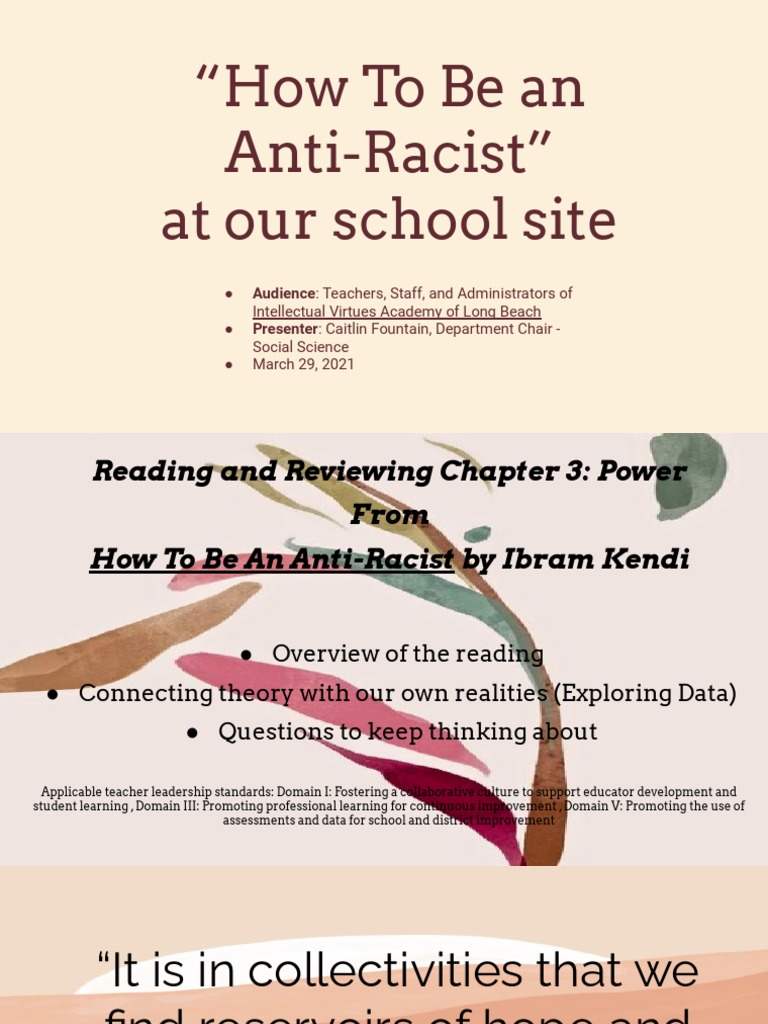 How To Be Anti-Racist Chapter 3 | PDF | Individualized Education ...
