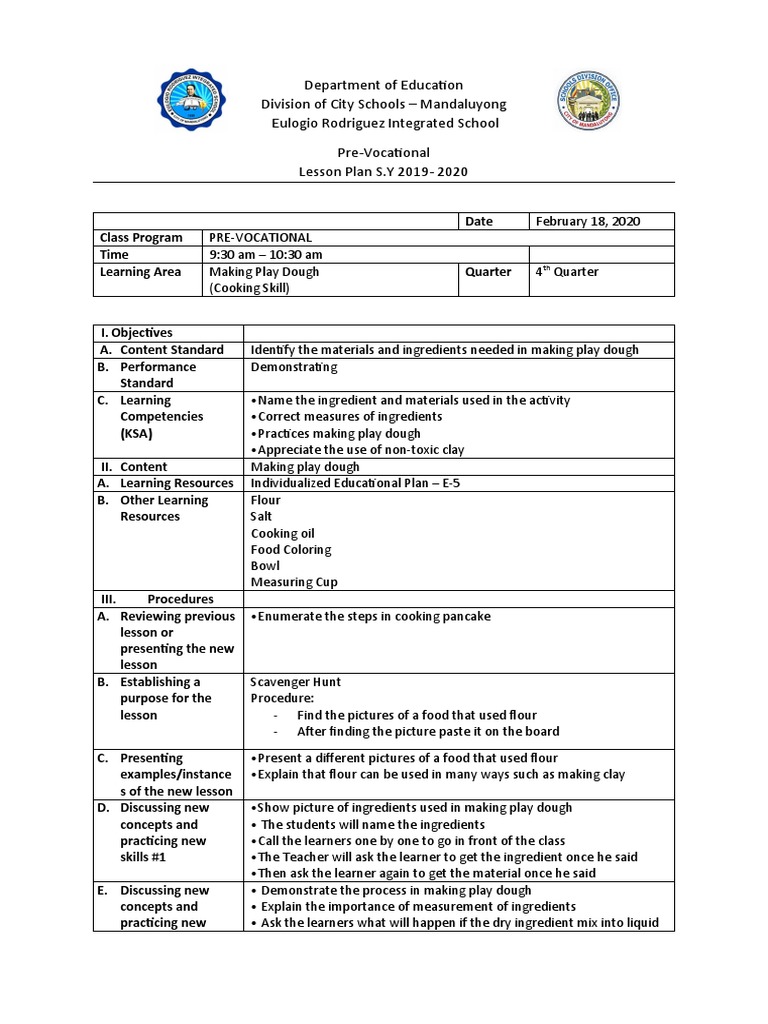 Department of Education Division of City Schools - Mandaluyong Eulogio ...
