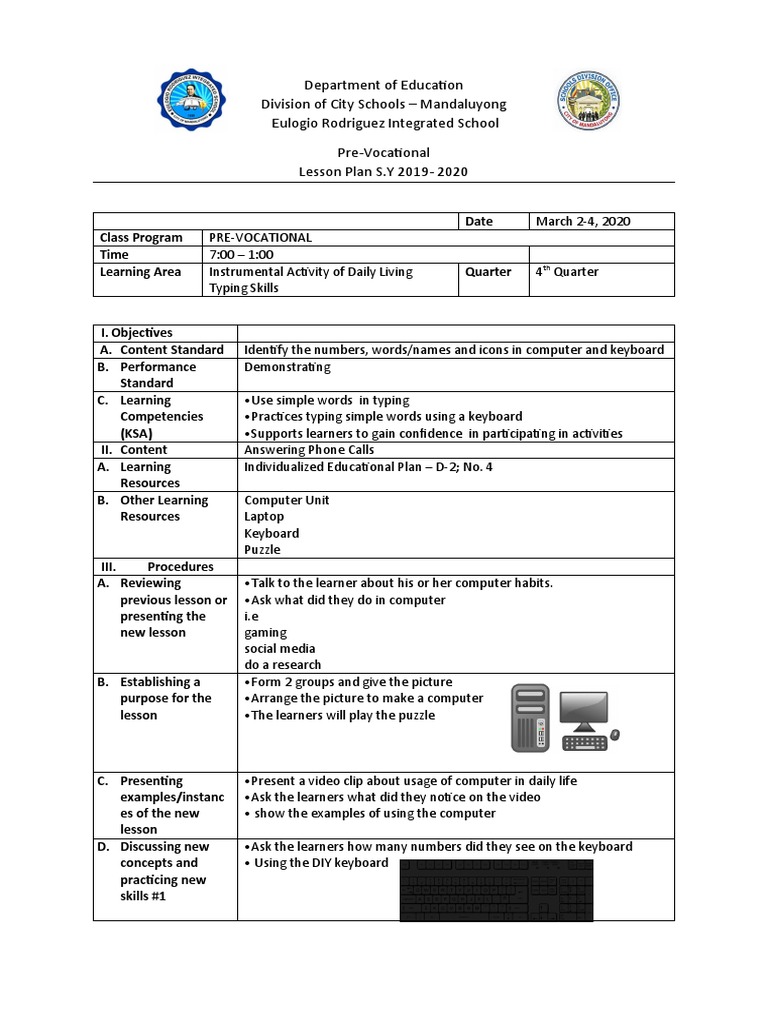 Department of Education Division of City Schools - Mandaluyong Eulogio ...