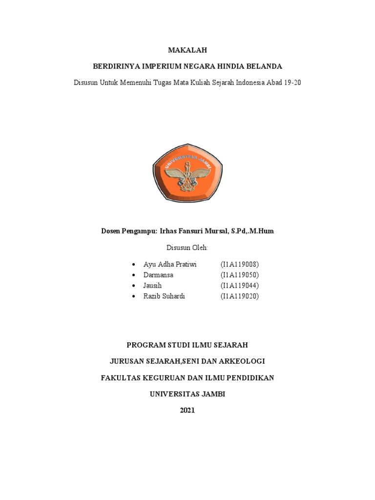 Makalah Sejarah Indonesia Abad 19-20 | PDF