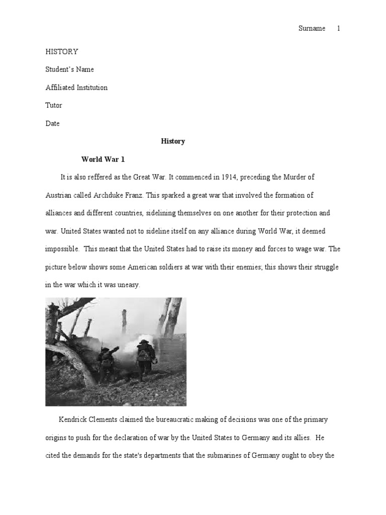 History World War 1 | PDF | World War I | International Relations