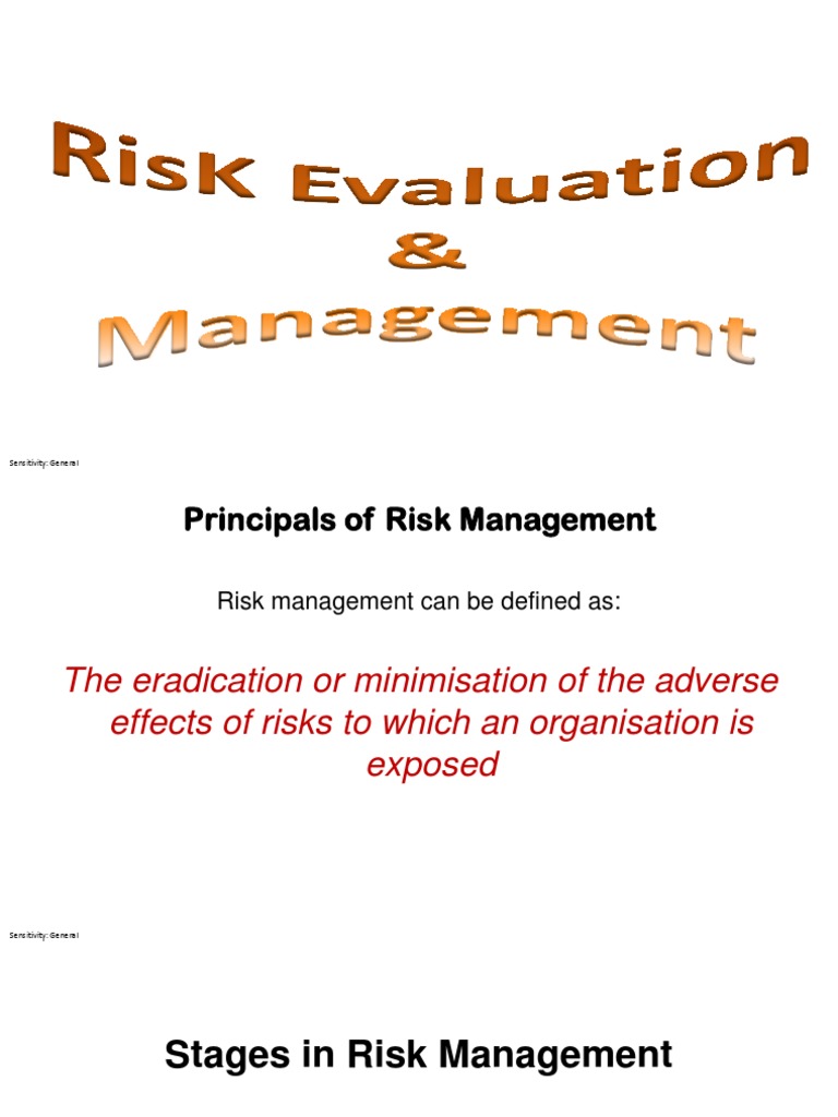 Risk Evaluation and Management | PDF | Risk Assessment | Hazards