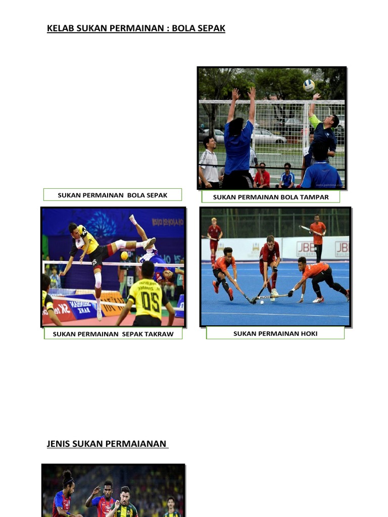 Jenis Sukan Permainan | PDF