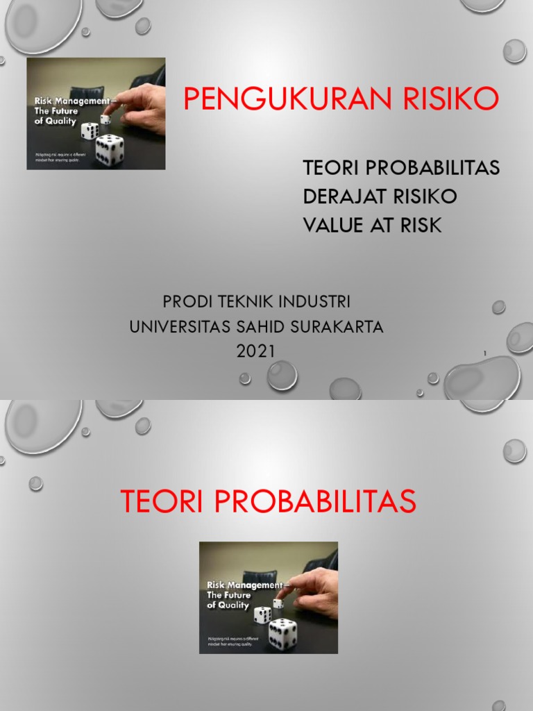 Materi 6 Manrisk-Pengukuran Resiko | PDF | Griya & Taman
