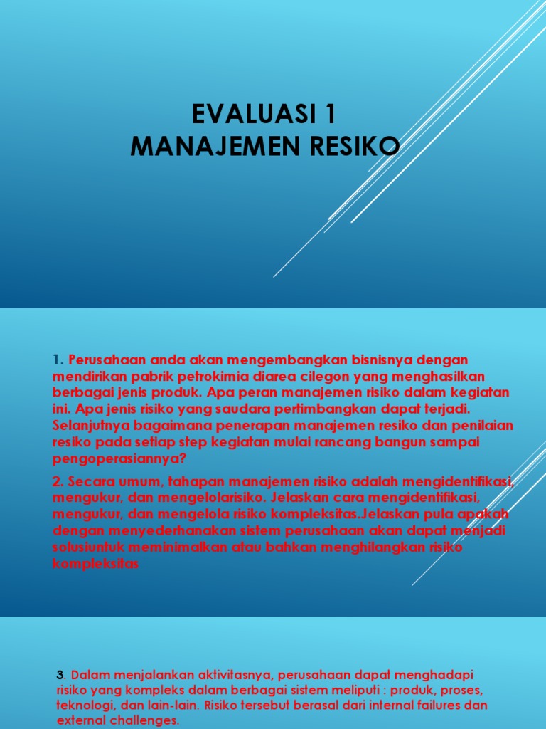 Evaluasi 1 | PDF
