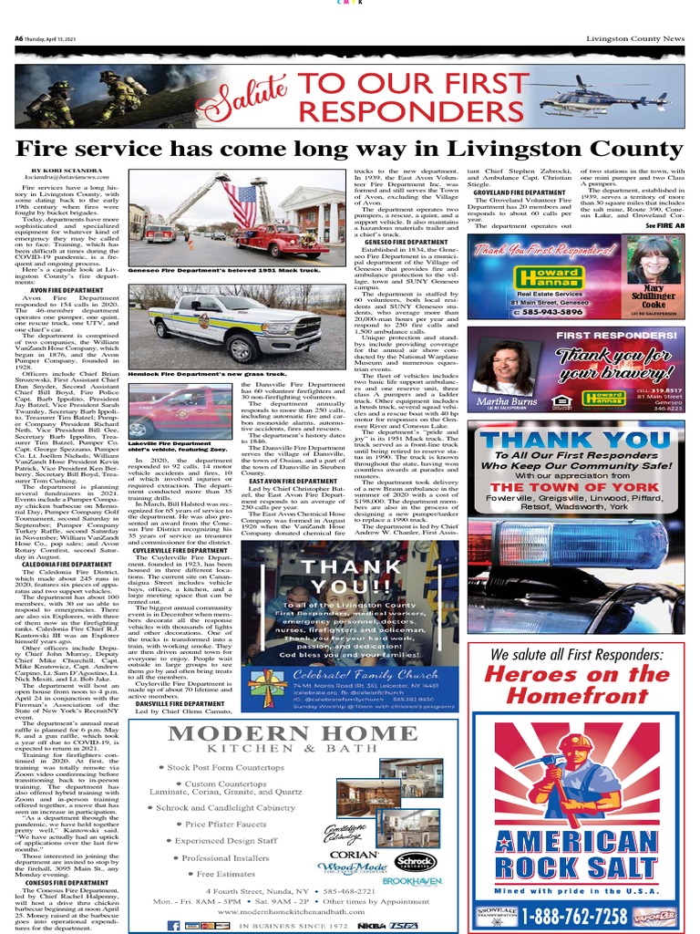 Salute To First Responders (2021) | PDF | Fire Engine | Fire Department
