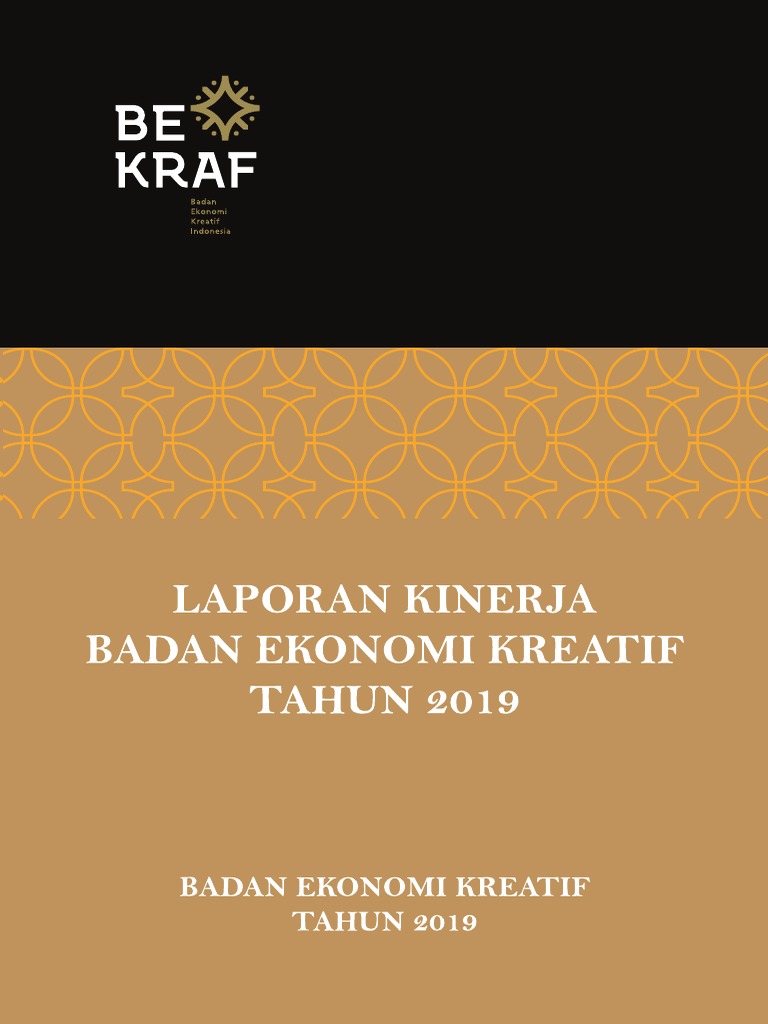 Laporan Kinerja Bekraf 2019 | PDF | Pengelolaan Keuangan & Uang | Seni
