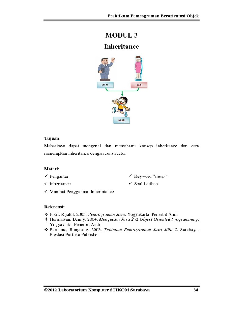 3 Inheritance | PDF | Komputer | Teknologi & Rekayasa