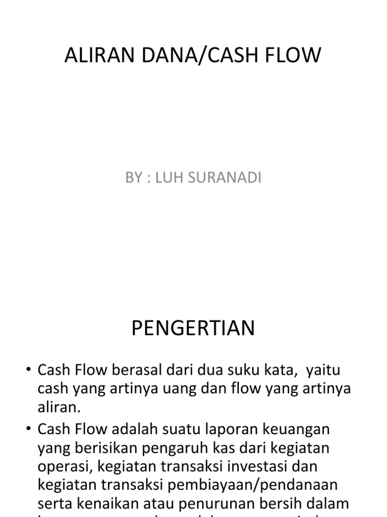 Memahami Aliran Uang Perusahaan | PDF