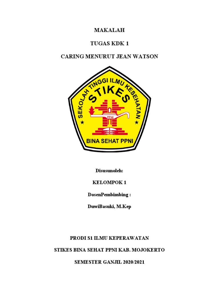 Makalah KDK Kel.1 Caring J.watson | PDF