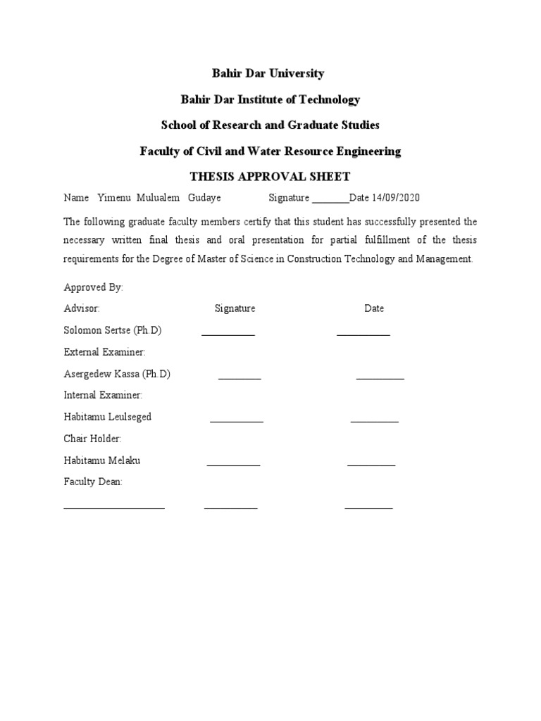 Bahir Dar University | PDF