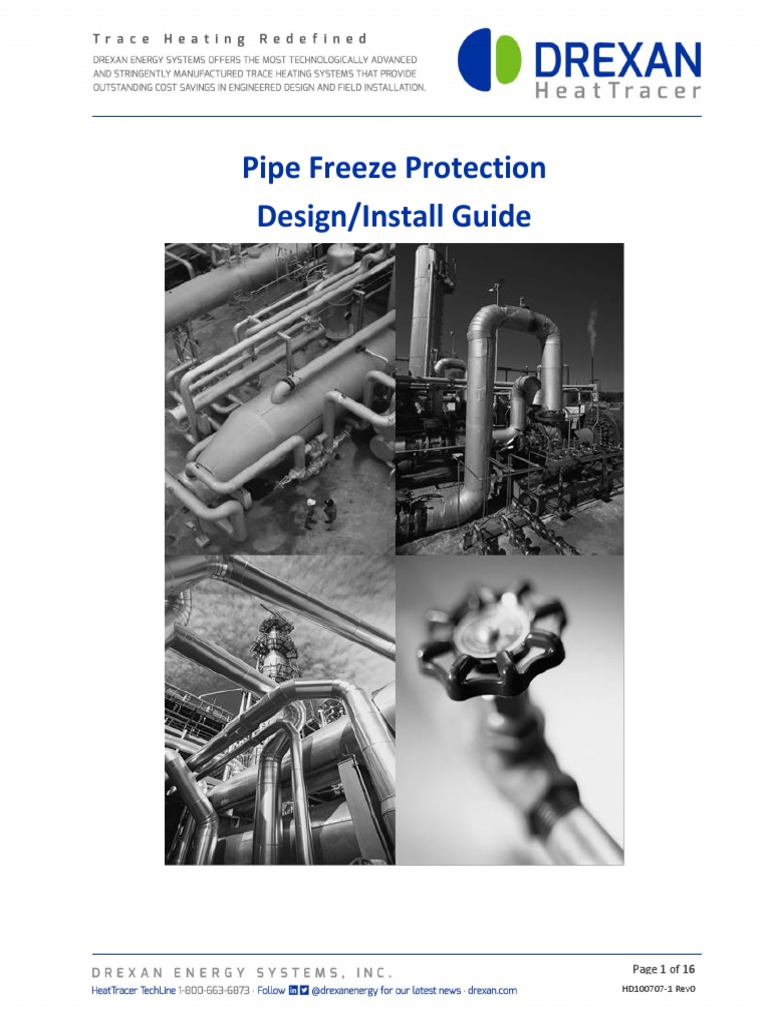 Pipe Freeze Protection Design/Install Guide: Page 1 of 16 | Download ...