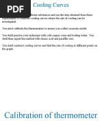 Lauric Acid Heating and Cooling Curves | PDF | Melting Point | Thermometer