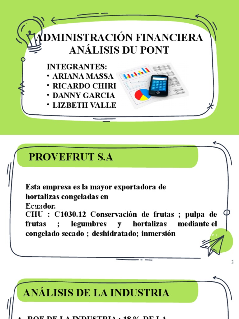 Análisis DuPont Final ULTIMO | PDF | Rentabilidad sobre recursos propios | Economía Financiera